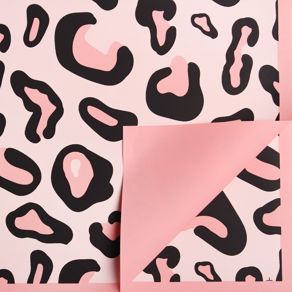 Celofan 2 fete model leopard 58/58 cm